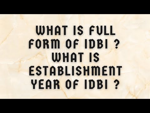 Establishment year of IDBI?Full Form of IDBI? Dr. meena Singh #shorts