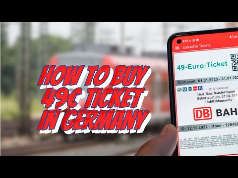How To Buy 49€ Deutsch Bhan Ticket || Germany Ticket 2024 With DB App