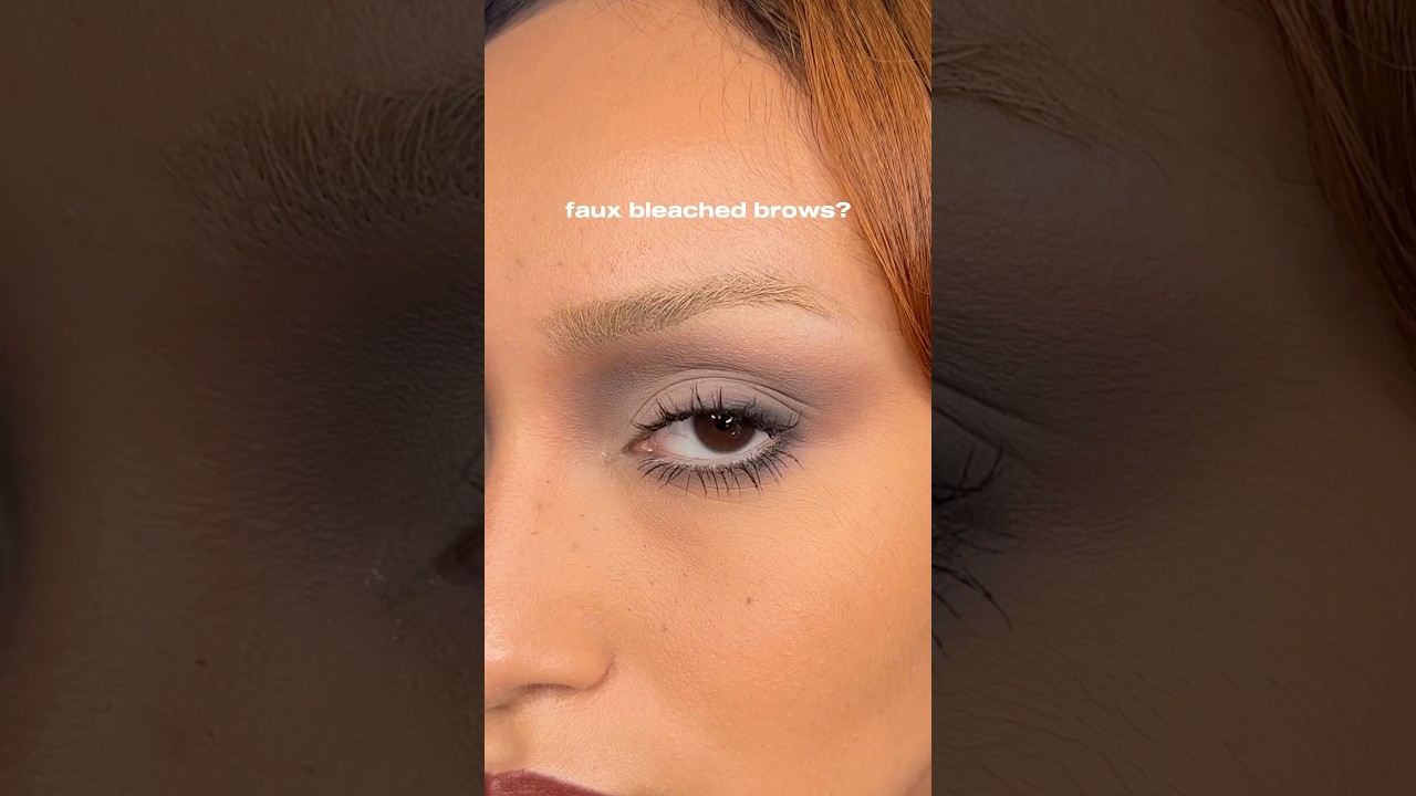 bleached brows (using #makeup) #tutorial #eyebrows