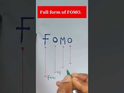 Full form of FOMO.#shorts #learning