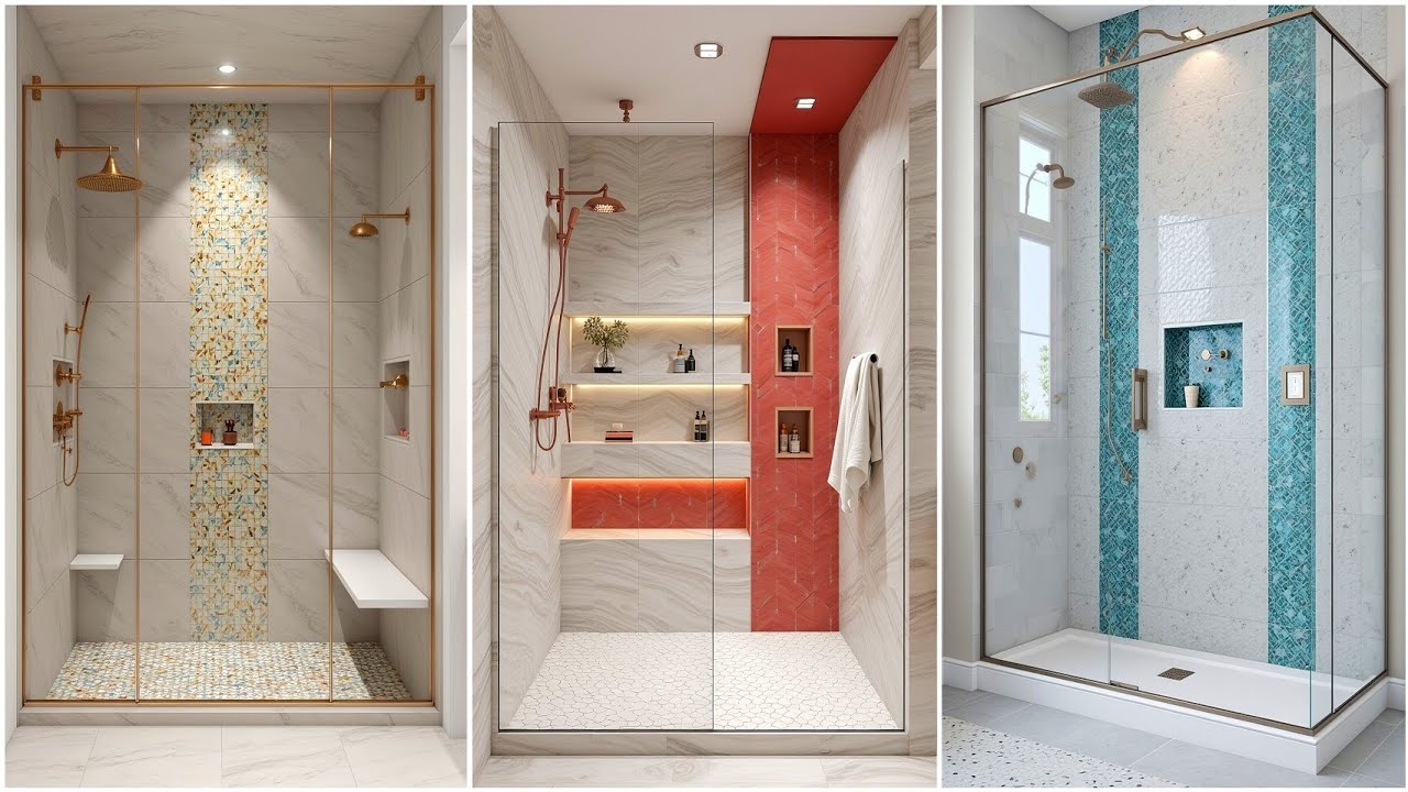 200 Modern Shower Design Trends 2025 | Small Bathroom design Ideas For  Modern Home Interior Design