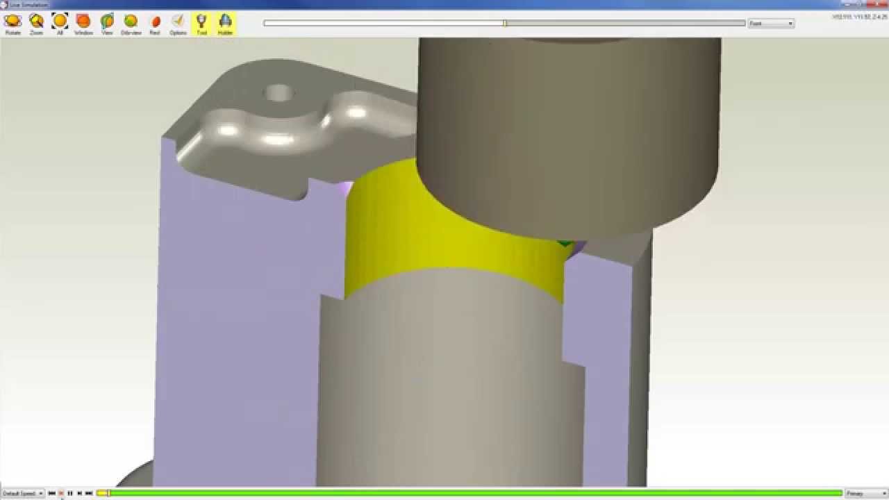 Thread Milling Simulation Example