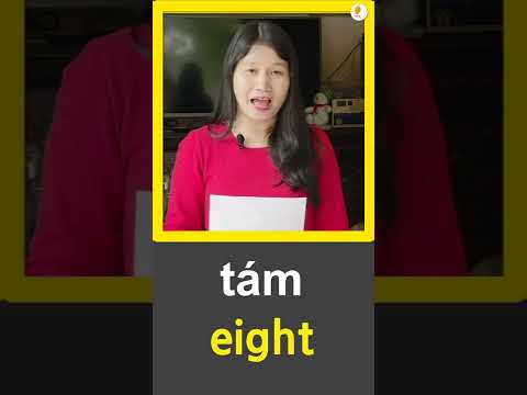 what is 'eight' in Vietnamese? Compare Vietnamese pronunciation #Shorts #Vietnamese #Vietnamword