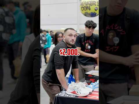 Cashing Out $2,000 On Jordan 1 Retro High ‘Off-White’ At Sneaker Con! #viral #funny #yt #comedy #fy