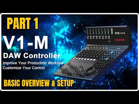 iCON V1-M USB MIDI DAW Control Service with motorized faders | Reverb