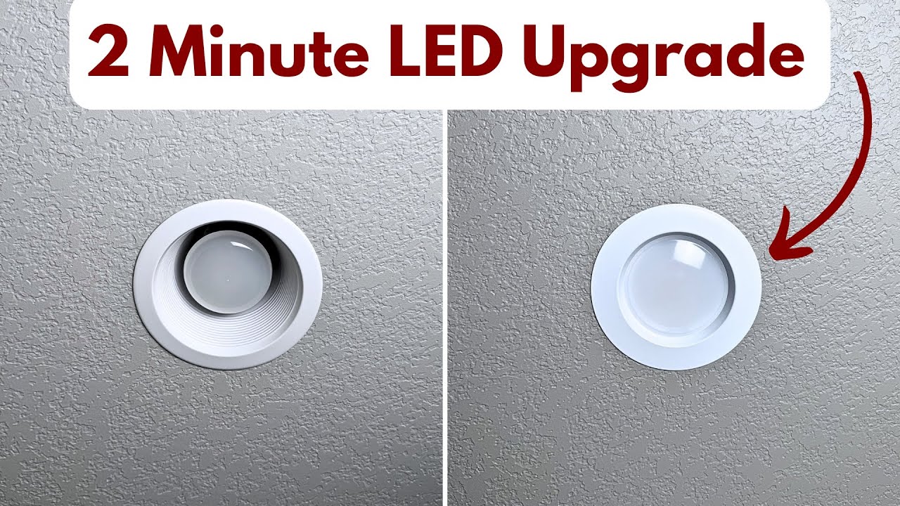 Replace Old Recessed Can Lights With Modern Retrofit LED Lights | Builds by Maz