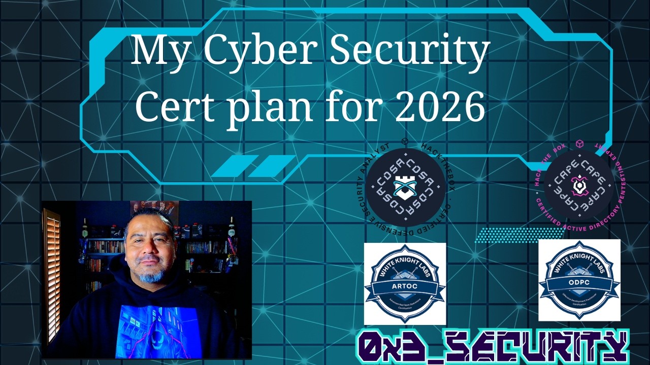 My Cyber Security Certification Plan for 2026