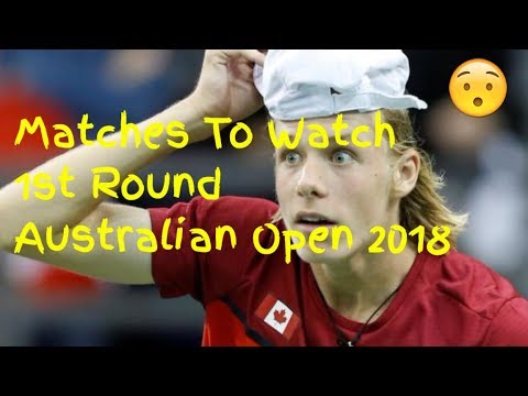 Top 6 Australian Open First Round Matches To Die For