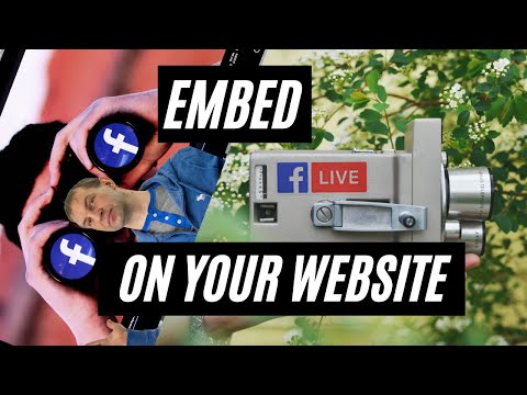 How to embed Facebook live videos on the Website ?