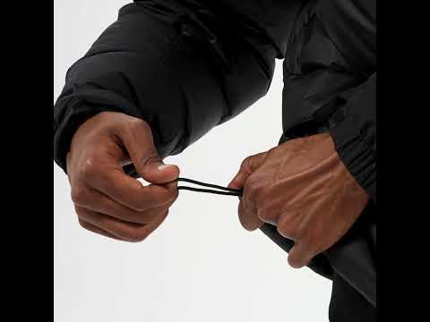 THE NORTH FACE Shiny Himalayan Down Parka Jacket Hooded Black Men | Sustainable | 4QYX-JK3