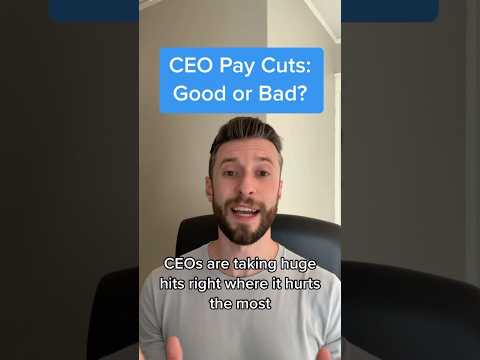 CEO Pay Cuts: Good or Bad Idea?✂️ #shorts