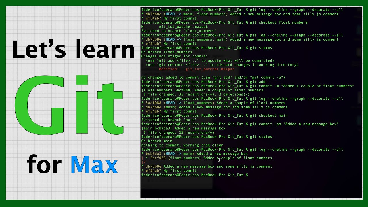 Let's learn Git and use it with Max/MSP 👾