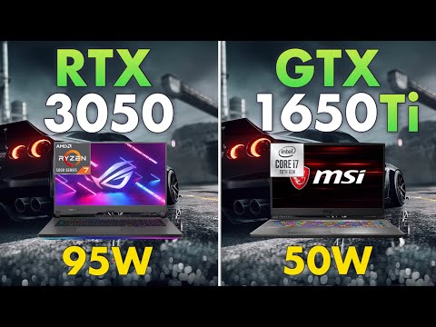 RTX 3050 laptop vs GTX 1650 Ti laptop | Test in 10 Games