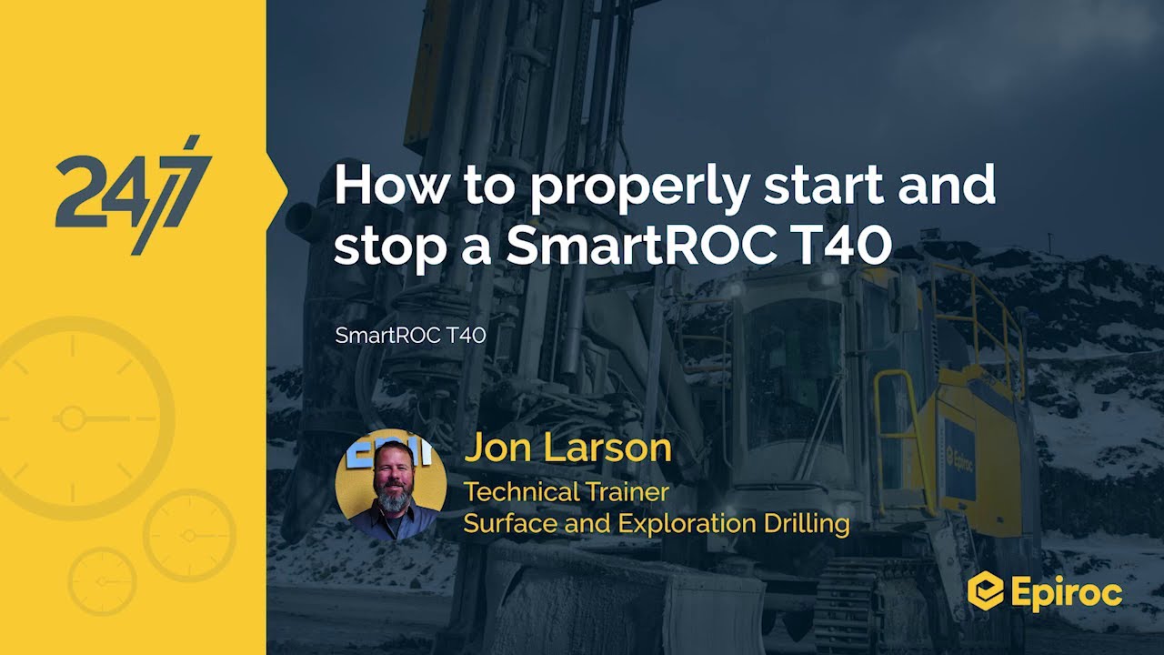 How to properly start and stop a rig | SmartROC T40