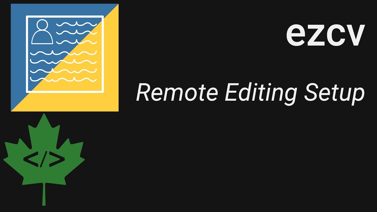 ezcv remote editing tutorial
