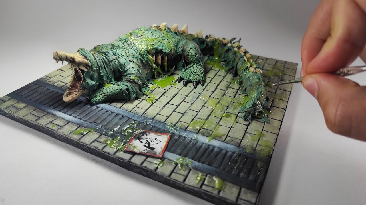 How to Make a SCP-682 INDESTRUCTIBLE CREATURE Diorama / Polymer Clay