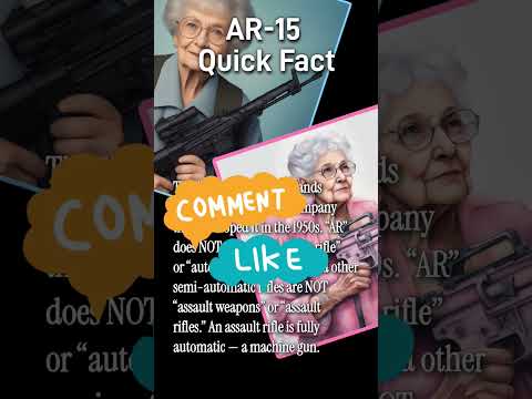 What Does AR in AR-15 Stand For? Not Assault Rifle or Automatic Rifle! #AR15 #AK47 #MAGA #guns