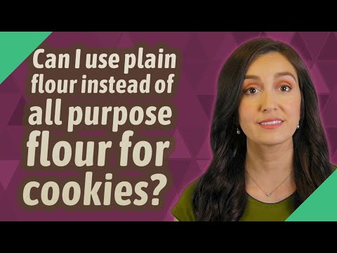 Can I use plain flour instead of all purpose flour for cookies?