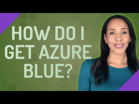 How do I get azure blue?