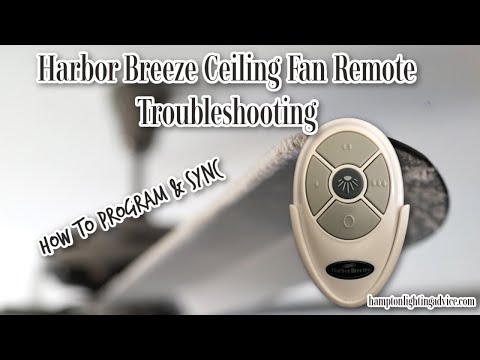 Harbor Breeze Ceiling Fan Remote Troubleshooting - Programming & Syncing