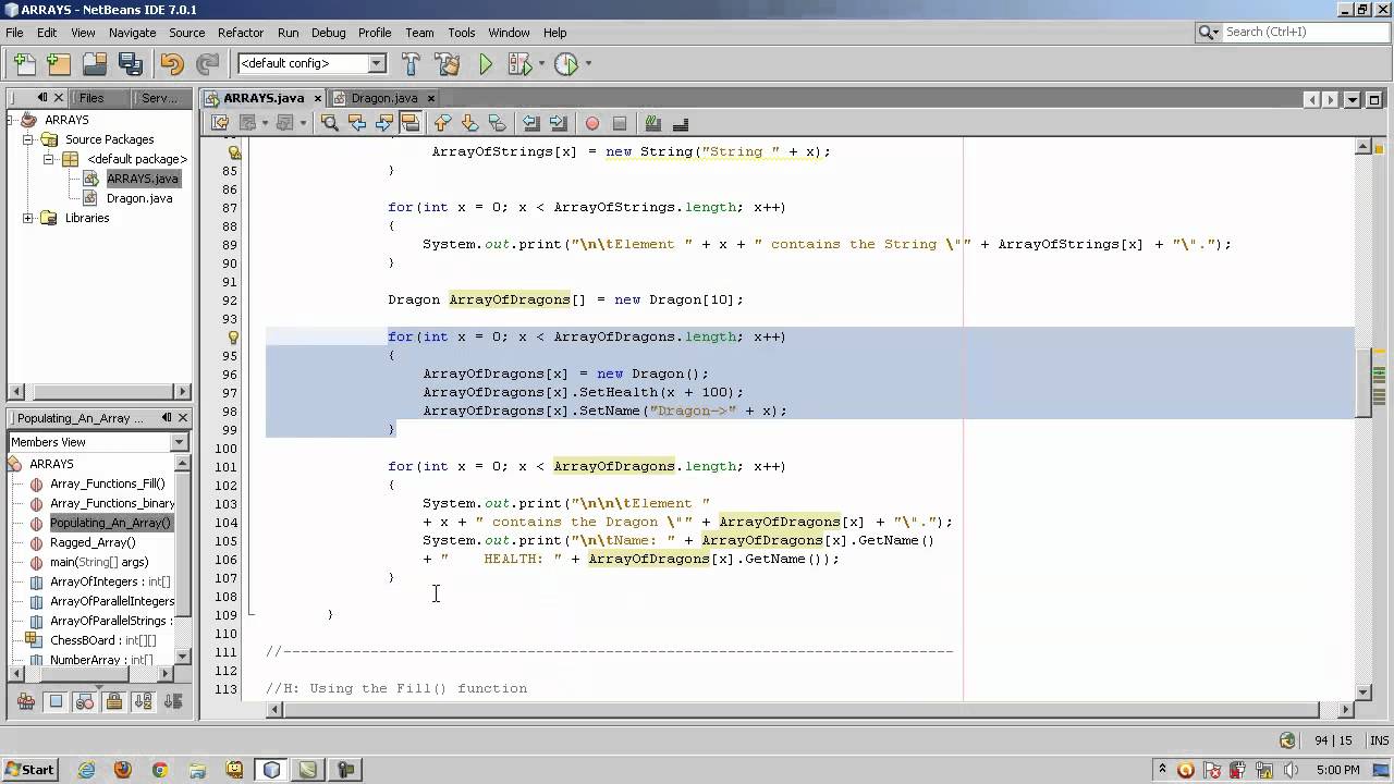 Java Arrays - Part 1 of 2
