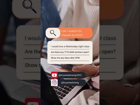 How to Search for Classes by Time