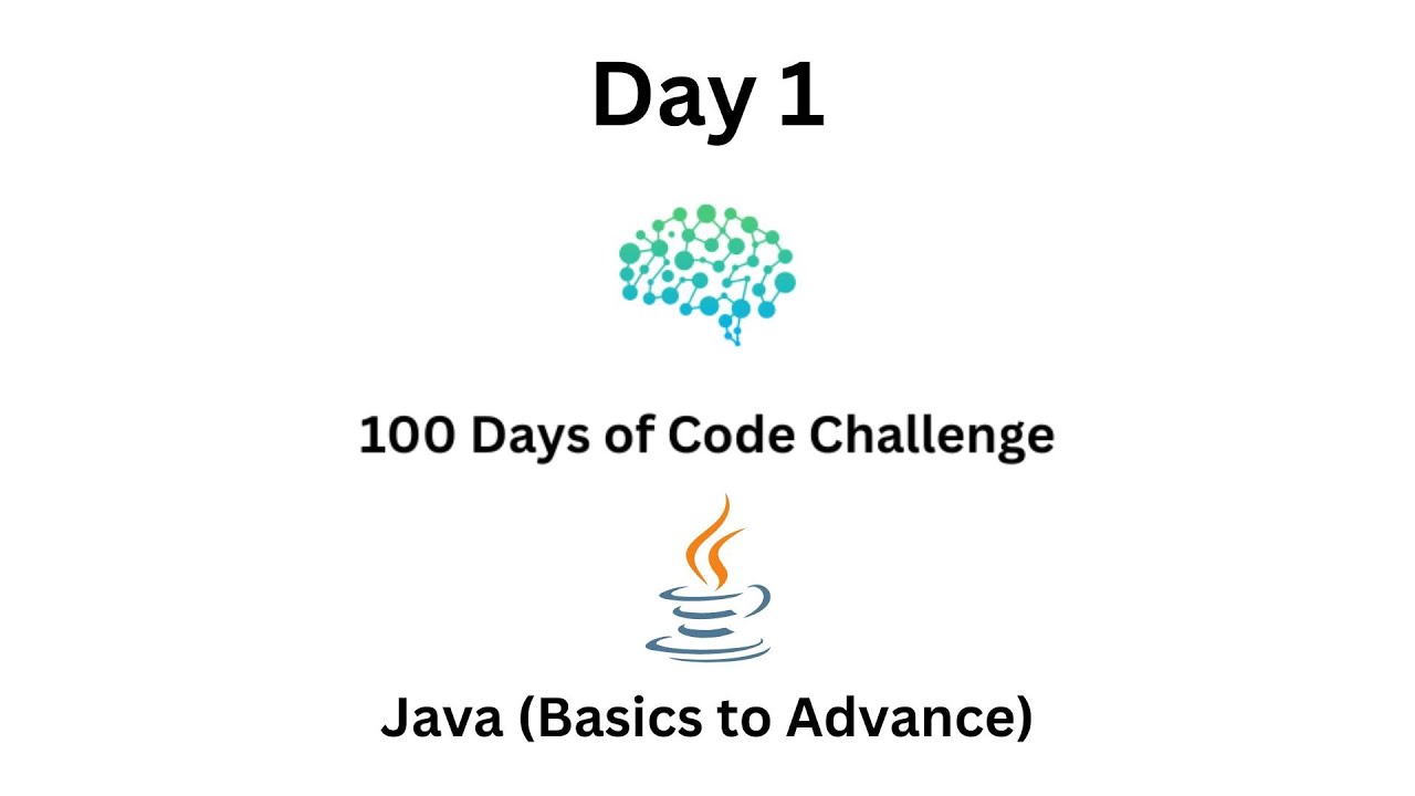 Day 1 of Mastering Java Programming: Your Journey from Scratch to Advanced in 100 Days of Code!