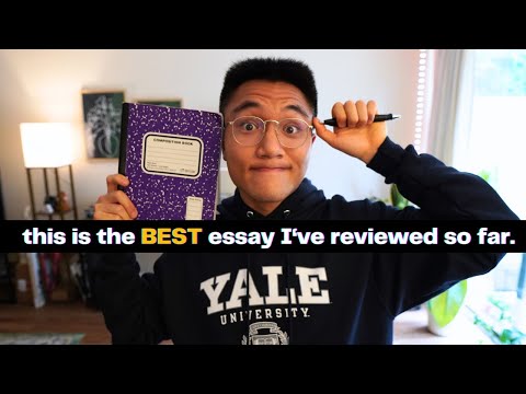 Editing YOUR College Essays | The BEST Essay I've Read So Far