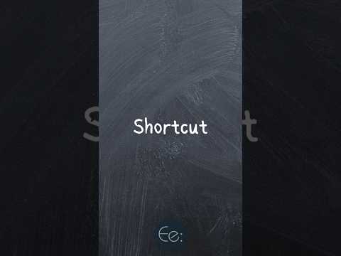 Shortcut โก What Does It Mean? English Explained #words #phrases #expression #meaning #esl #tips