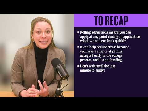 The College Application Process: ROLLING ADMISSION is our favorite admission! | Level All