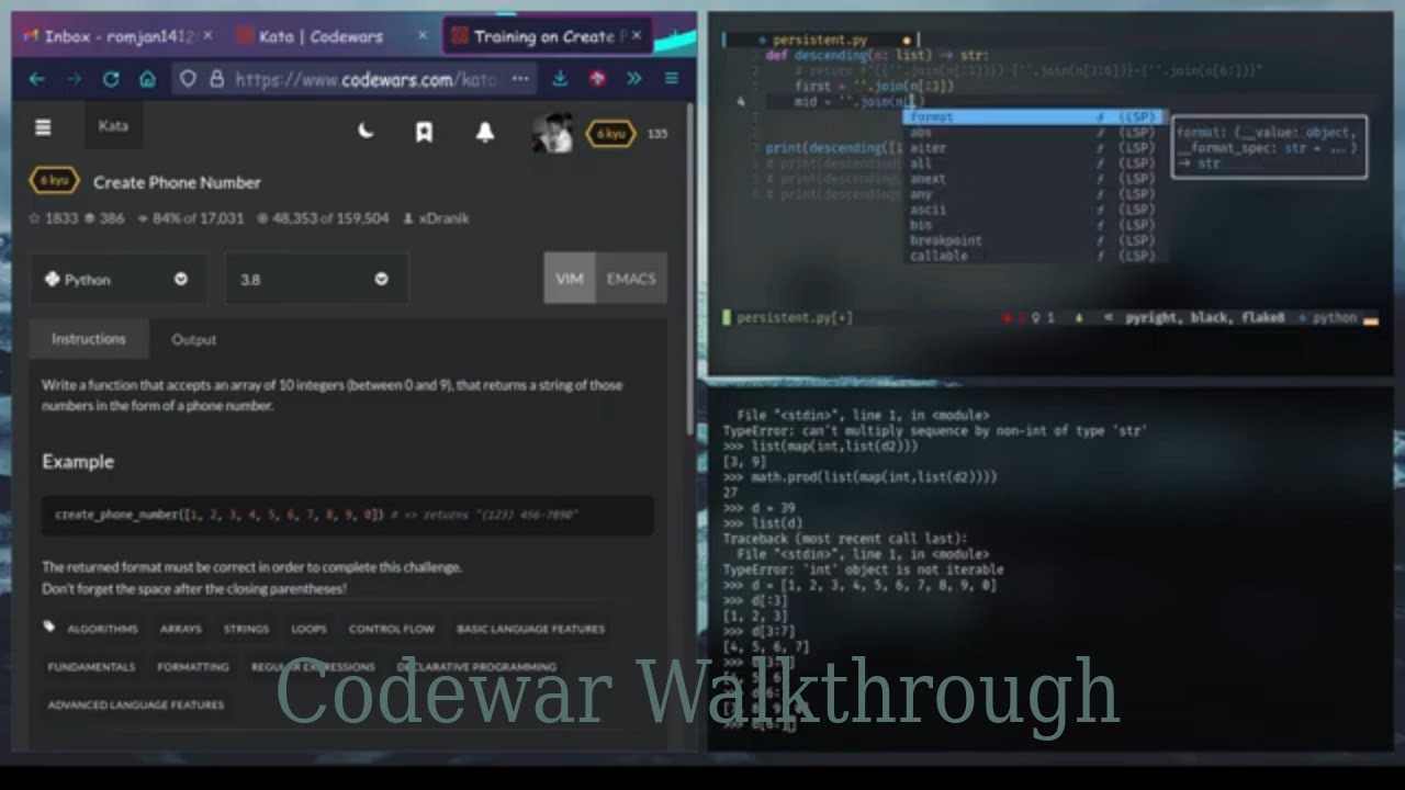 Codewars Question Problem-Solving with Python (Tutorial)