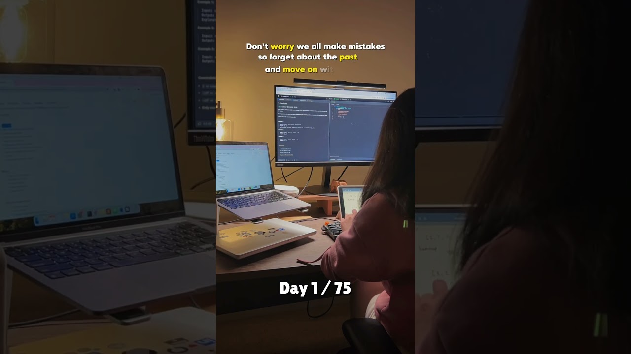 Day 1/75: 75 days of code challenges 👩🏻‍💻 #softwareengineer #coding #leetcode #shorts #short