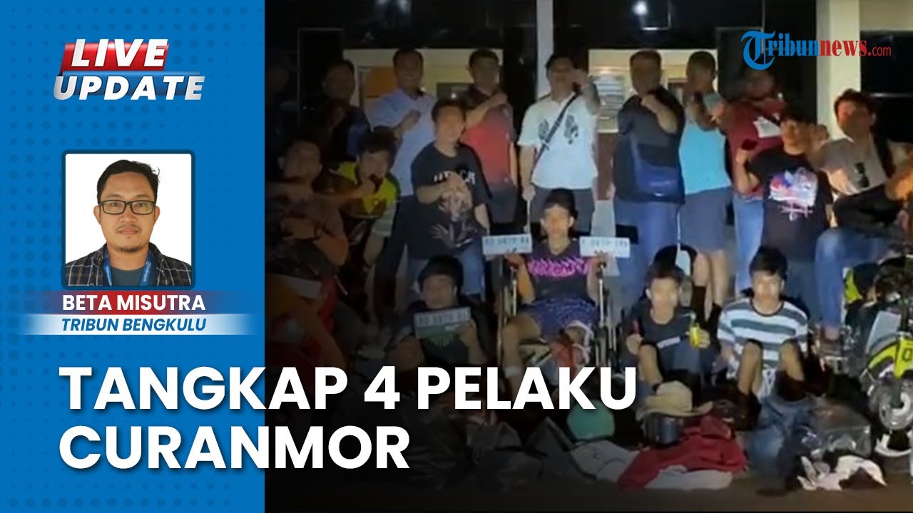 4 Bandit Spesialis Curanmor Beraksi di 40 TKP Kota Bengkulu Diringkus, Terima Hadiah Timah Panas ...