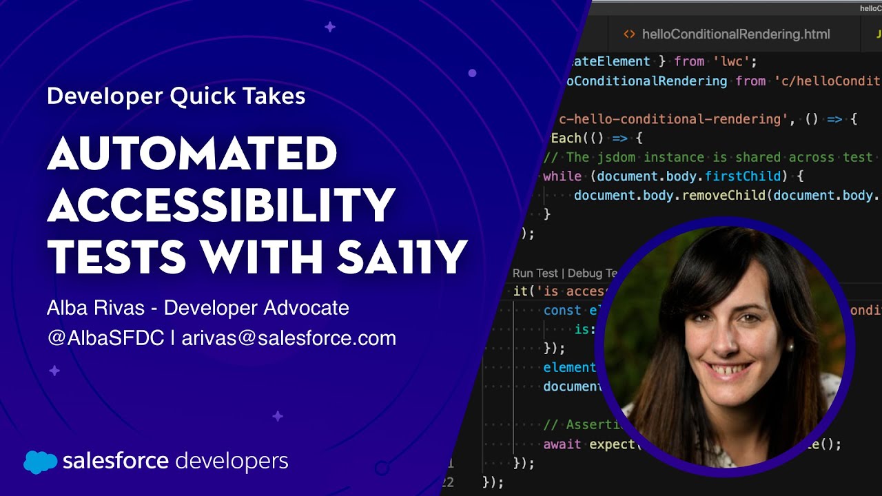 Automated Accessibility Tests with sa11y | Developer Quick Takes