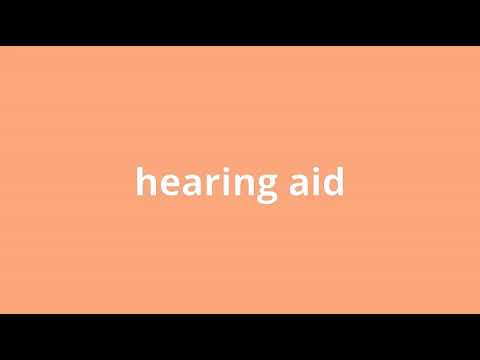 what is the meaning of hearing aid
