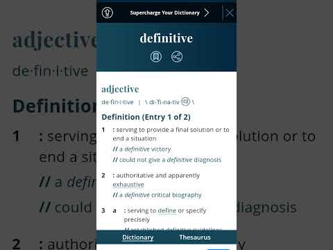 Definitive meaning #definitive #words #definitions #meanings