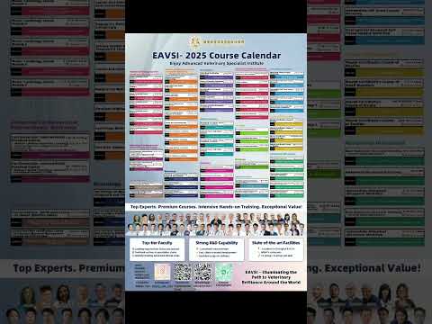EAVSI 2025 Full Course Schedule!