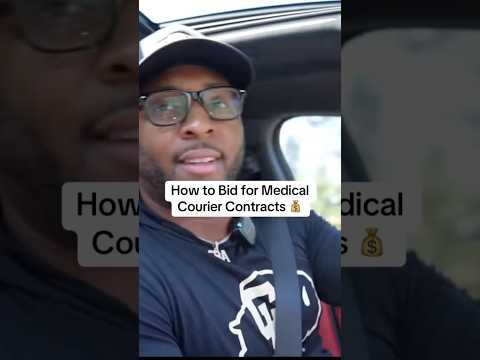 How to get medical courier contracts! πΈπ°