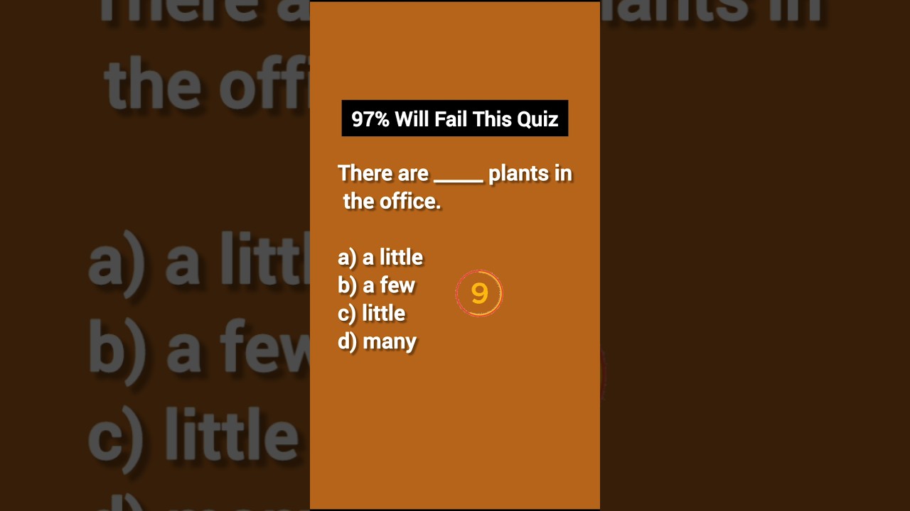 Can You Pass This English Quantifiers Test? | Practice Common Quantifiers!