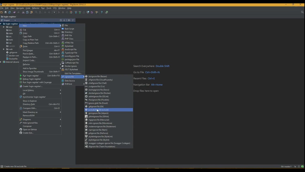 PHPStorm .ignore plugin bug
