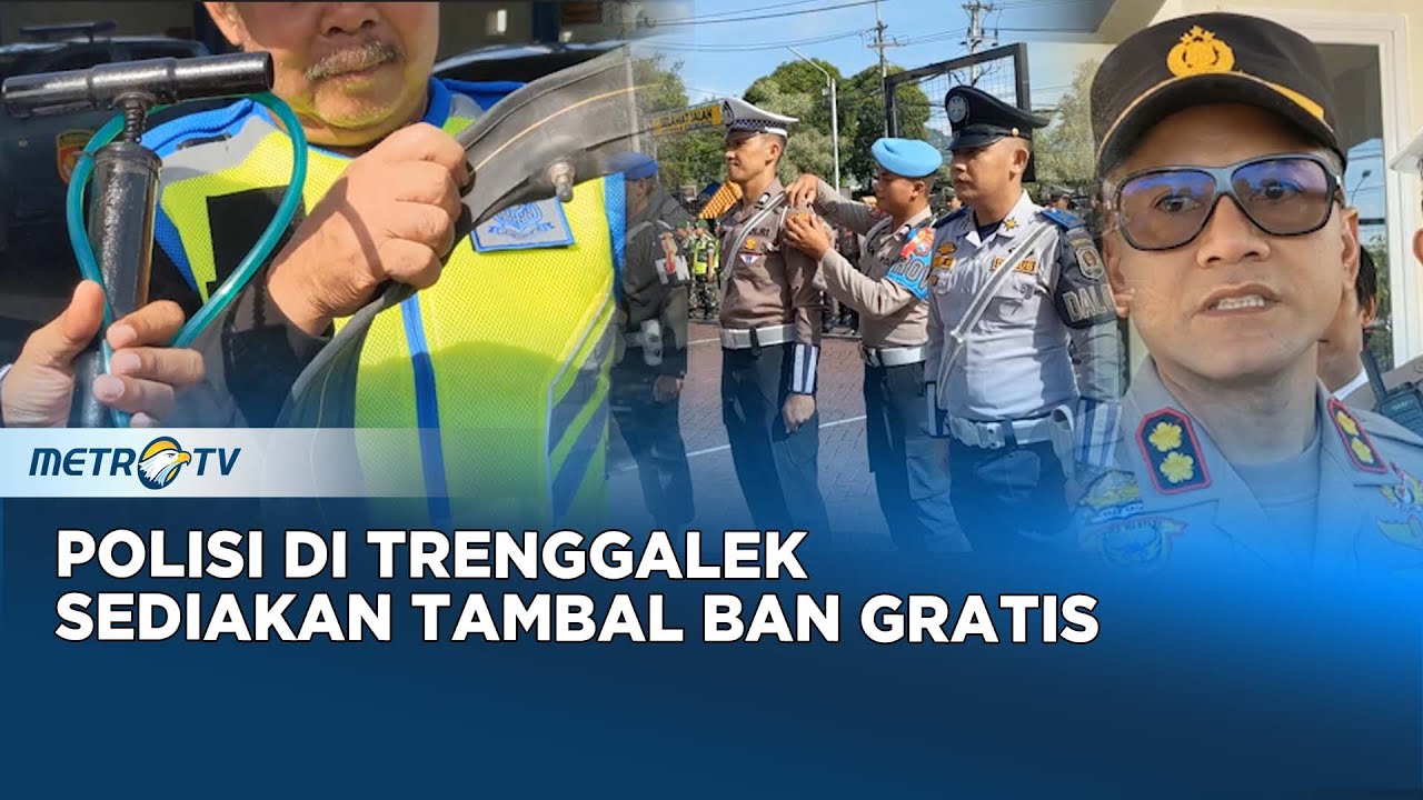 Satlantas Trenggalek Hadirkan Layanan Tambal Ban Gratis untuk Wisatawan