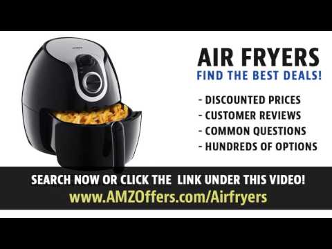Elite Platinum EAF-1506D Electric Digital Air Fryer 3.5 Quart 1400W Black Includes Recipe Book with