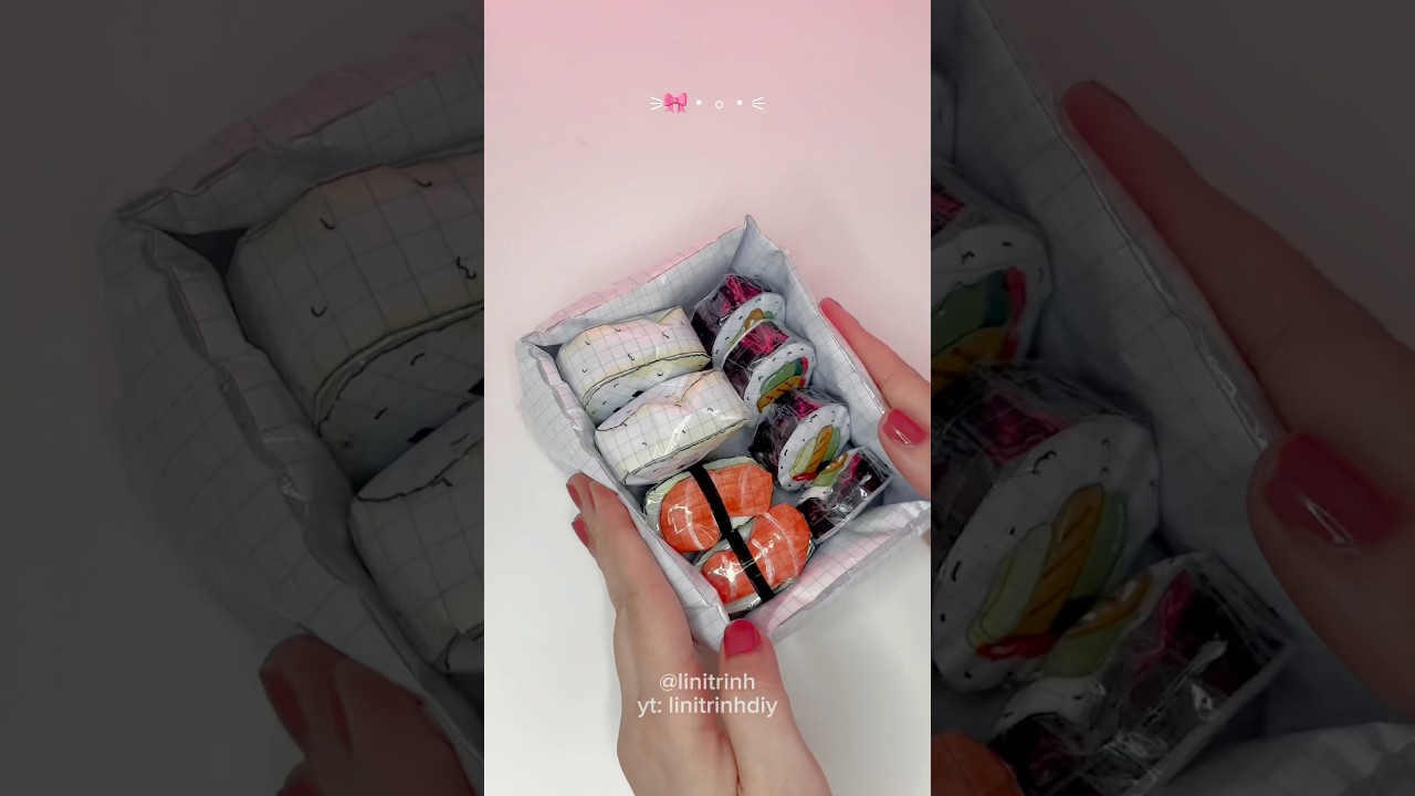 Tutorial for squishy sushi bento box