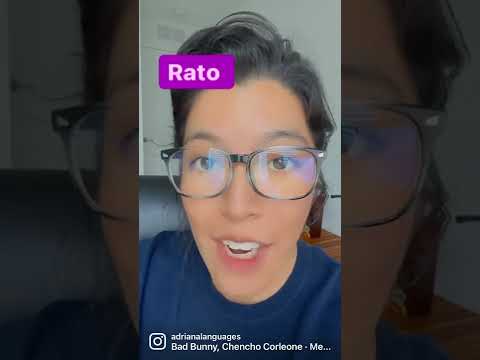 What’s the meaning of rato in Spanish #languages #spanish #learnspanish #espanol #shorts