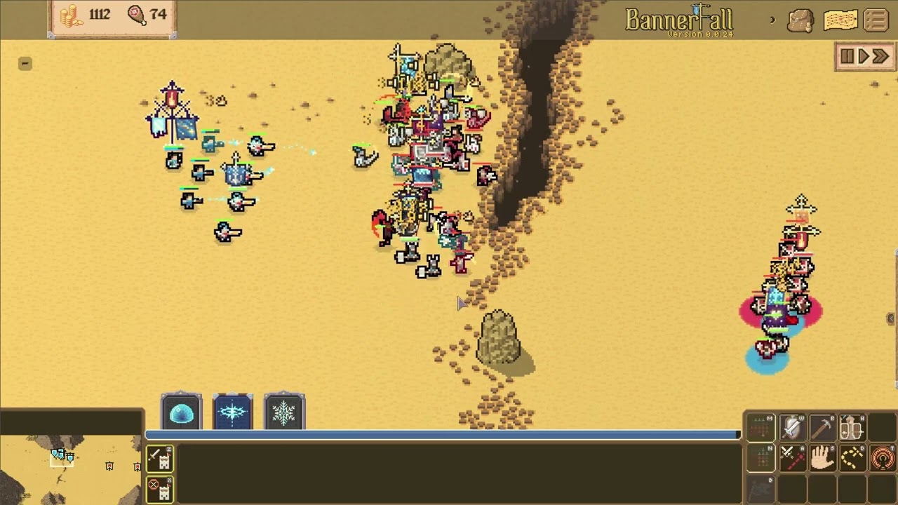 Testing combat in Bannerfall