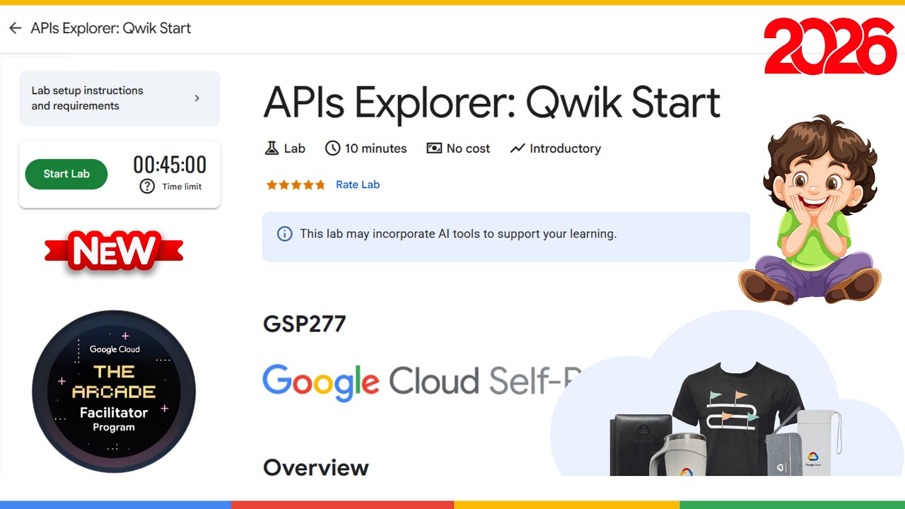 APIs Explorer: Qwik Start | GSP277