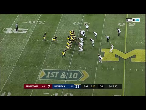Chris Evans's 60-Yard's Touchdown Run vs. Minnesota