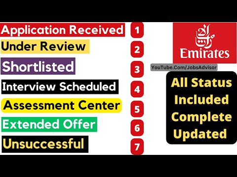 All Emirates Airline Application Status Meaning In One Video