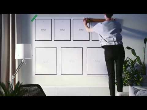 IKEA – MÅTTEBY How to hang pictures for a fool proof finish
