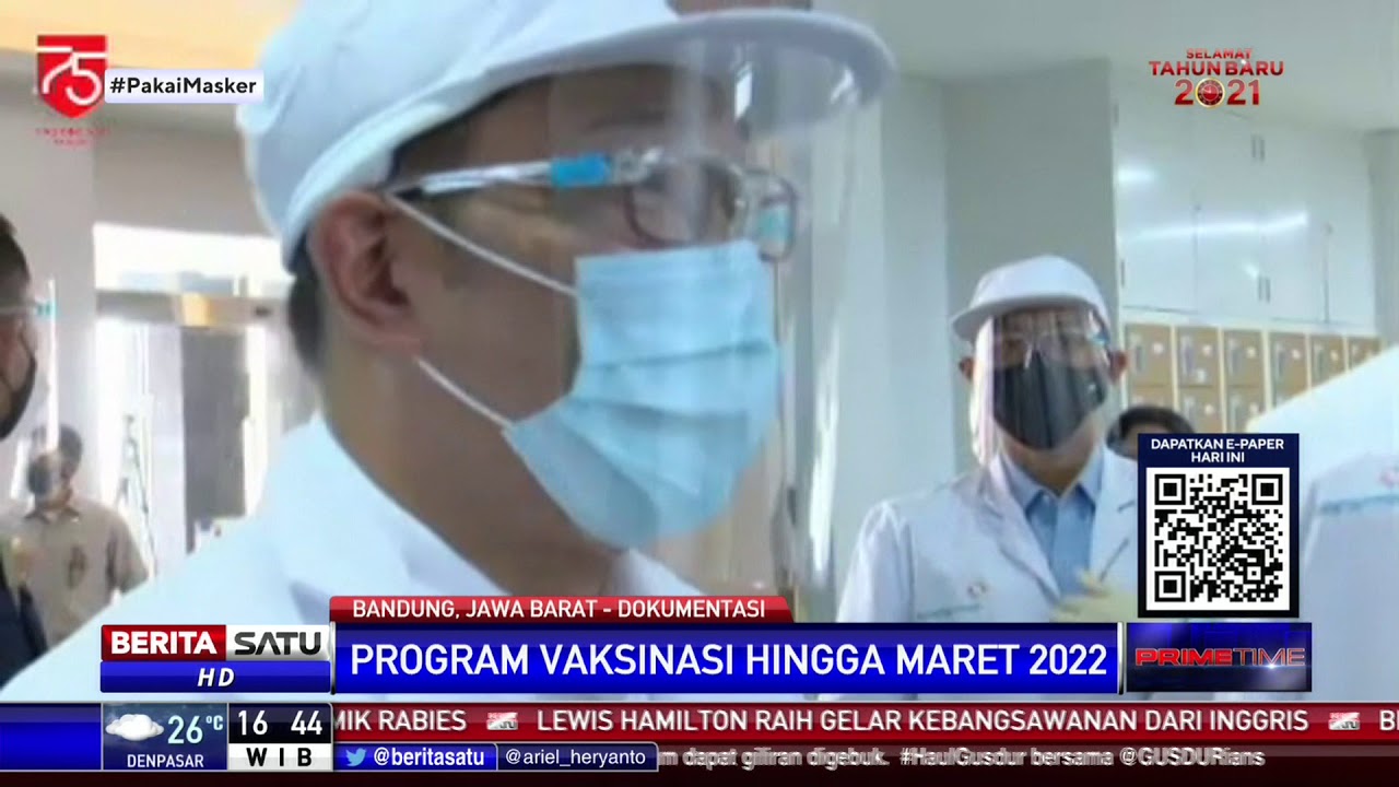 Vaksin Covid-19 Produksi Sinovac Dapat Segera Didistribusikan